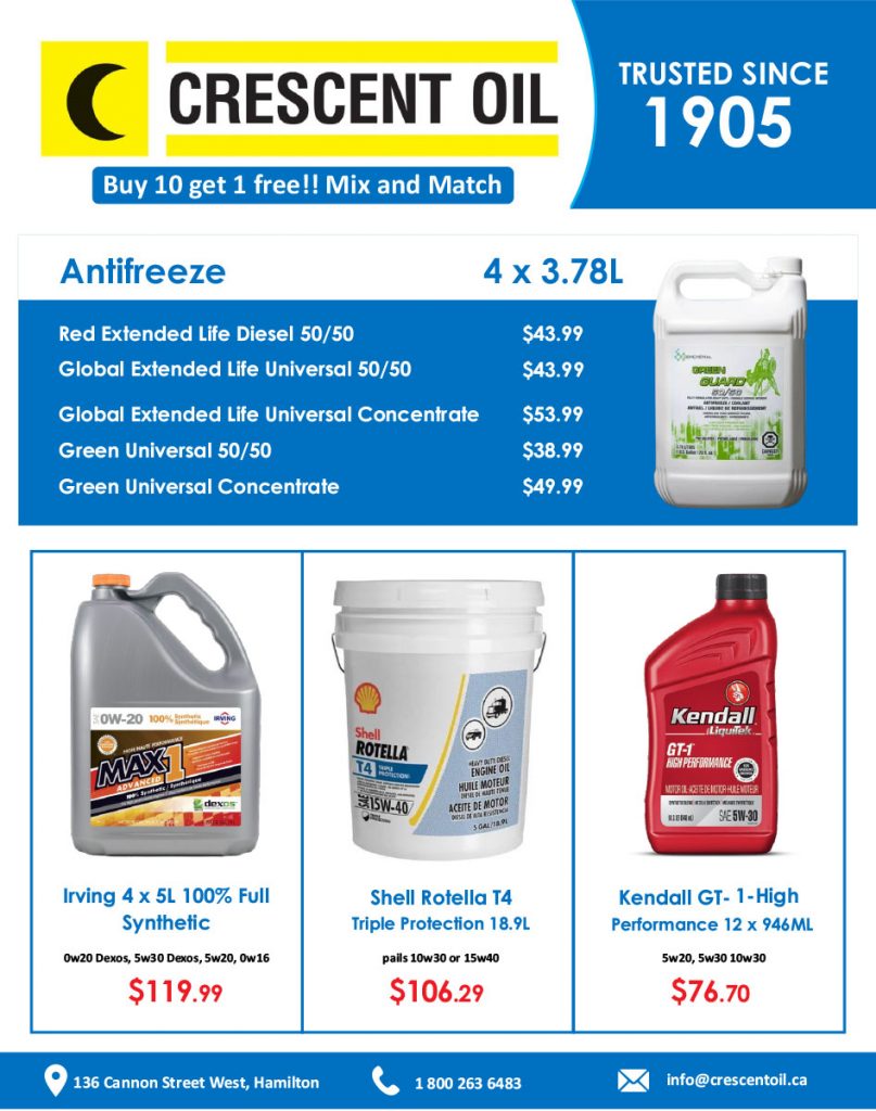 Specials - Crescent Oil