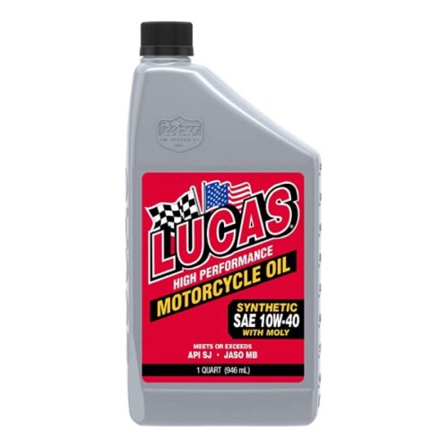 Lucas Synthetic SAE 10W-40 Moly Motorcycle Oil - Crescent Oil